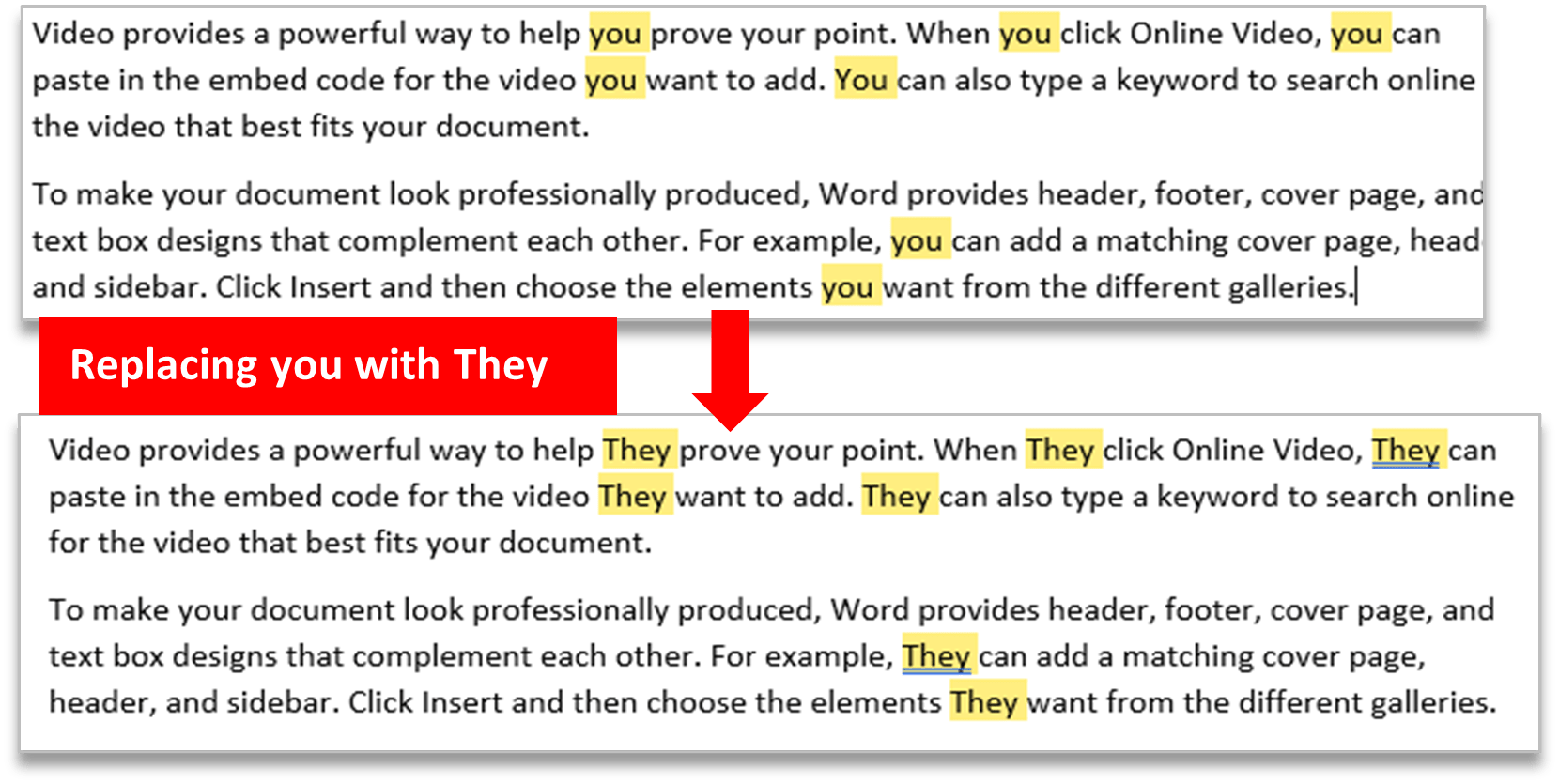 What is the editing group in MS Word? - AIYO IT Tutorial