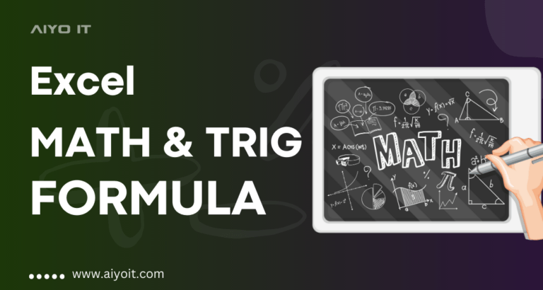 Math and Trig Formula in MS Excel - AIYO IT Tutorial